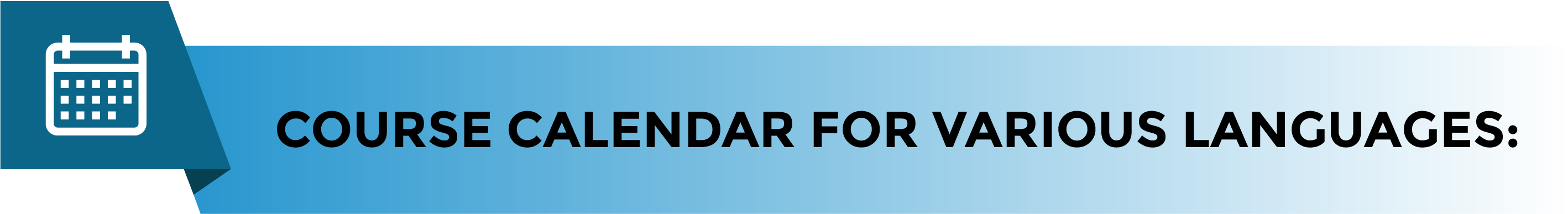 Course Calendar – Babel School of Languages